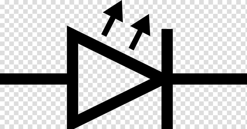 Electronic symbol Light-emitting diode , emitting transparent ...